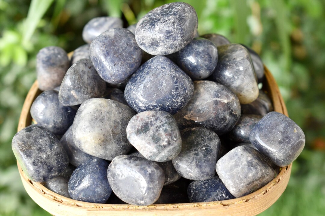 Iolite Tumbled Stones A Grade Iolite Healing Crystals, Gemstone Natural ...