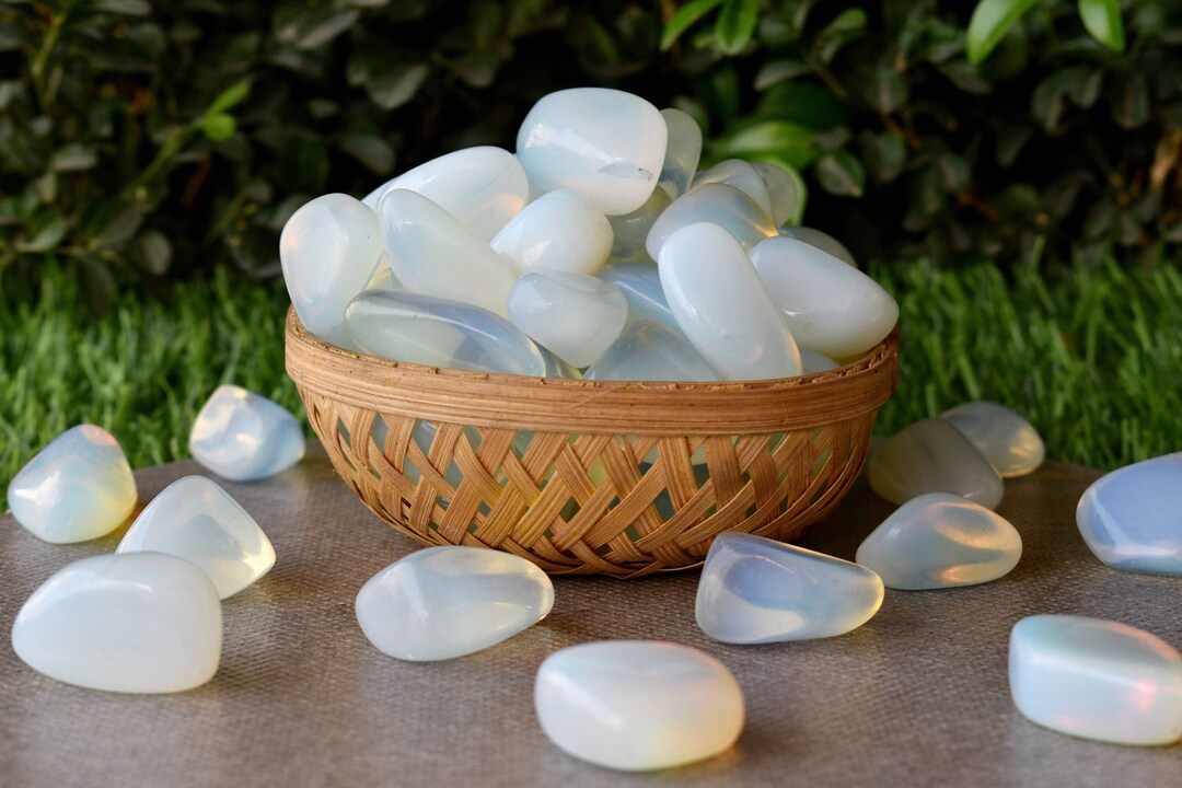 Wholesale Lot 500g Opal Tumbled Stones, Synthetic Opal Gemstone Tumbled ...