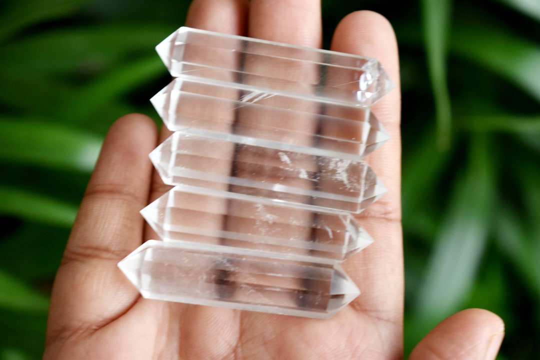 Crystal Quartz Double Terminated Crystal Point Pencil Double - Etsy