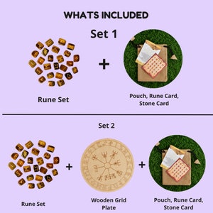 Tiger Eye Rune Sets Elder Futhrak Rune Set Gemstone Runic Set Comes With Black Velvet Pouch to ...