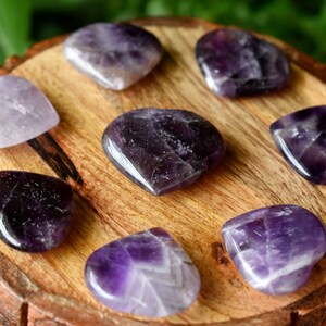 Amethyst Puffy Mini Hearts 1 Inch Pocket Heart Mini Puffy Crystal Heart ...