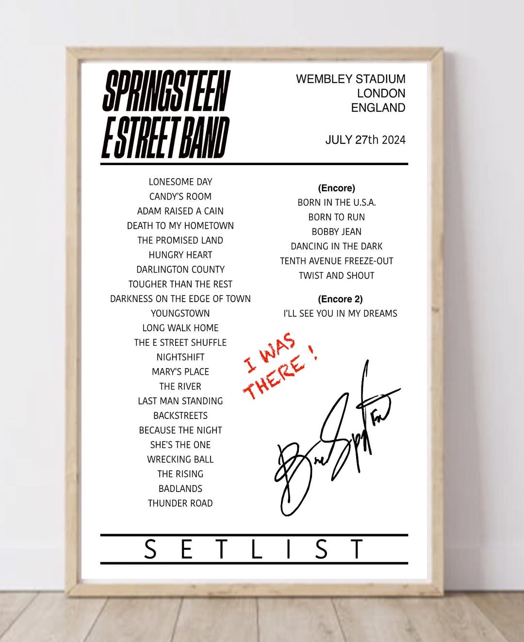 Bruce Springsteen and the E Street Band UK Setlist | 25/24/23 Tour ...
