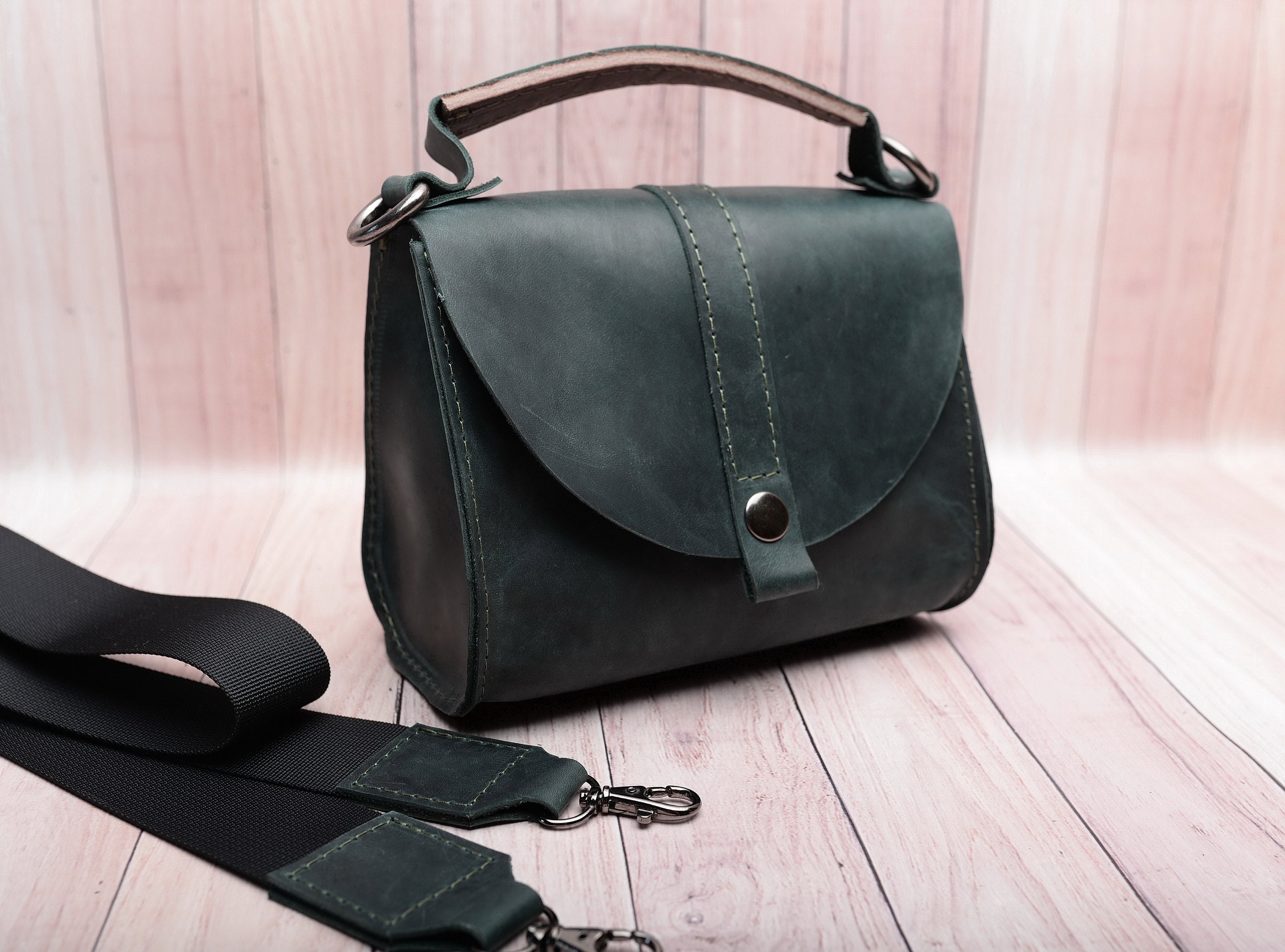 Leather Bag Leather Purse Crossbody Bags Small crossbody | Etsy