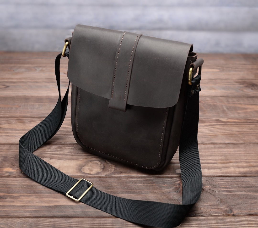 Personalized Mens Bag Groomsmen Gift Monogram Leather Bag - Etsy