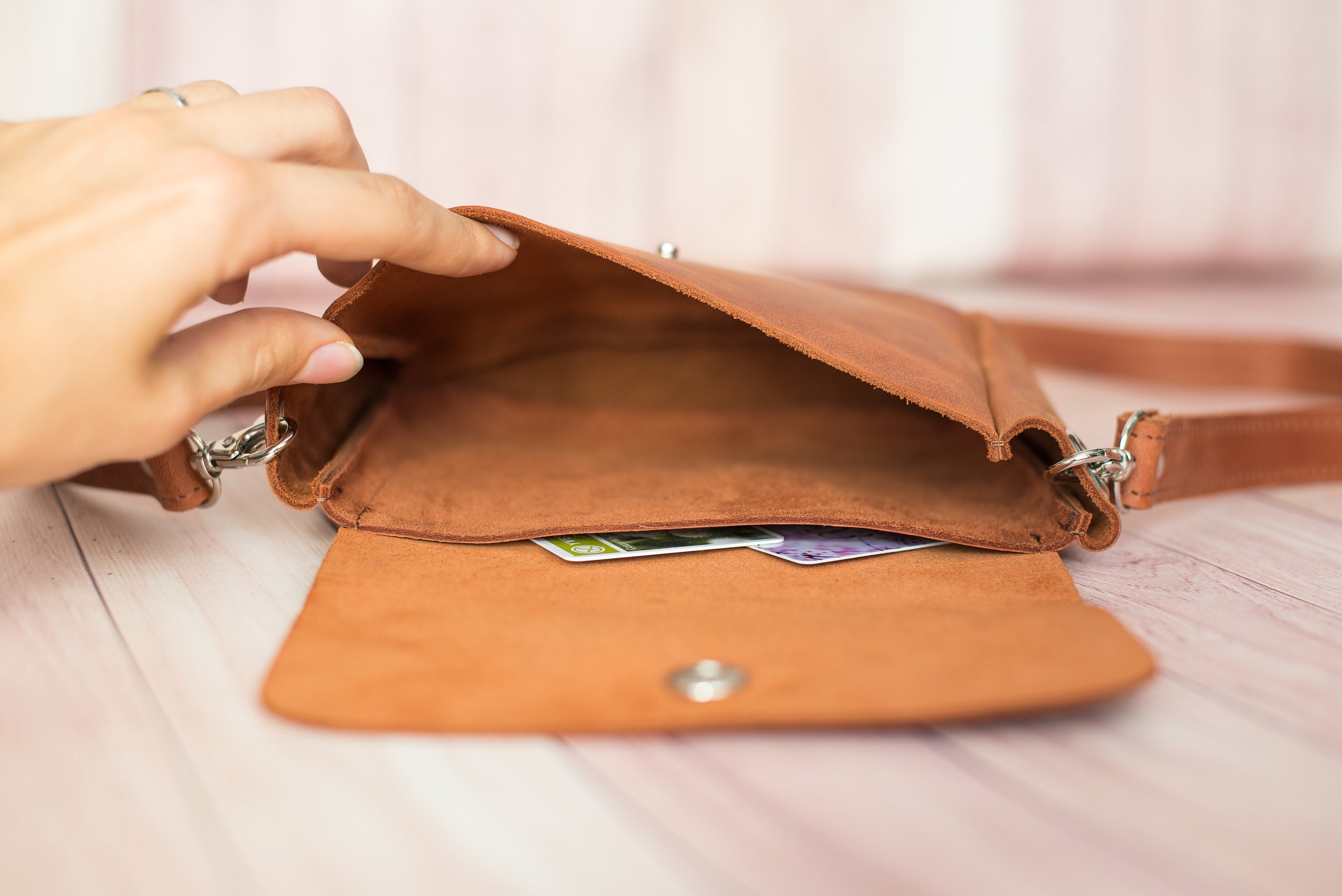 Leather crossbody bag leather bag small leather crossbody | Etsy