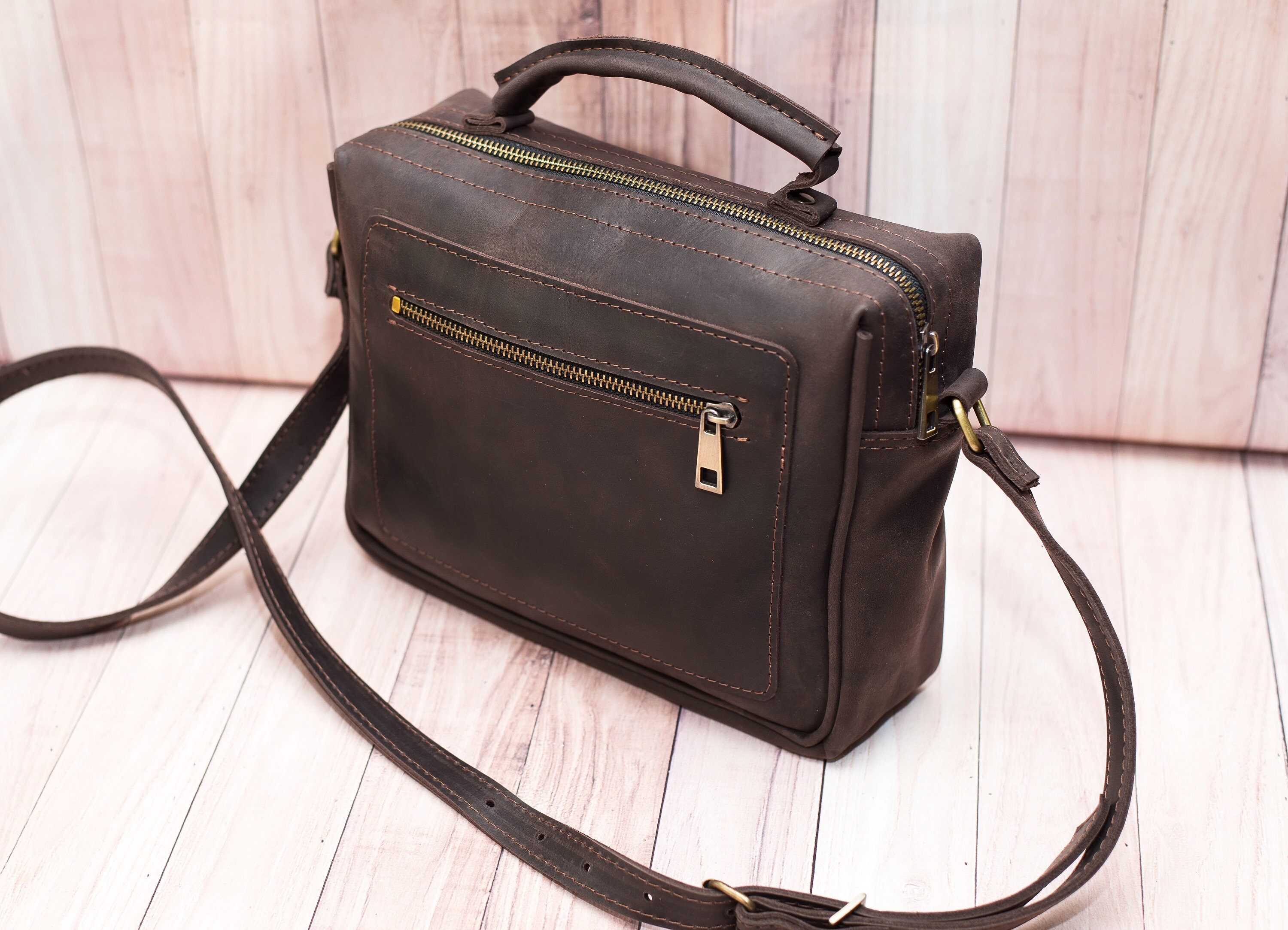 Crossbody purse Leather crossbody bag sac a main small | Etsy