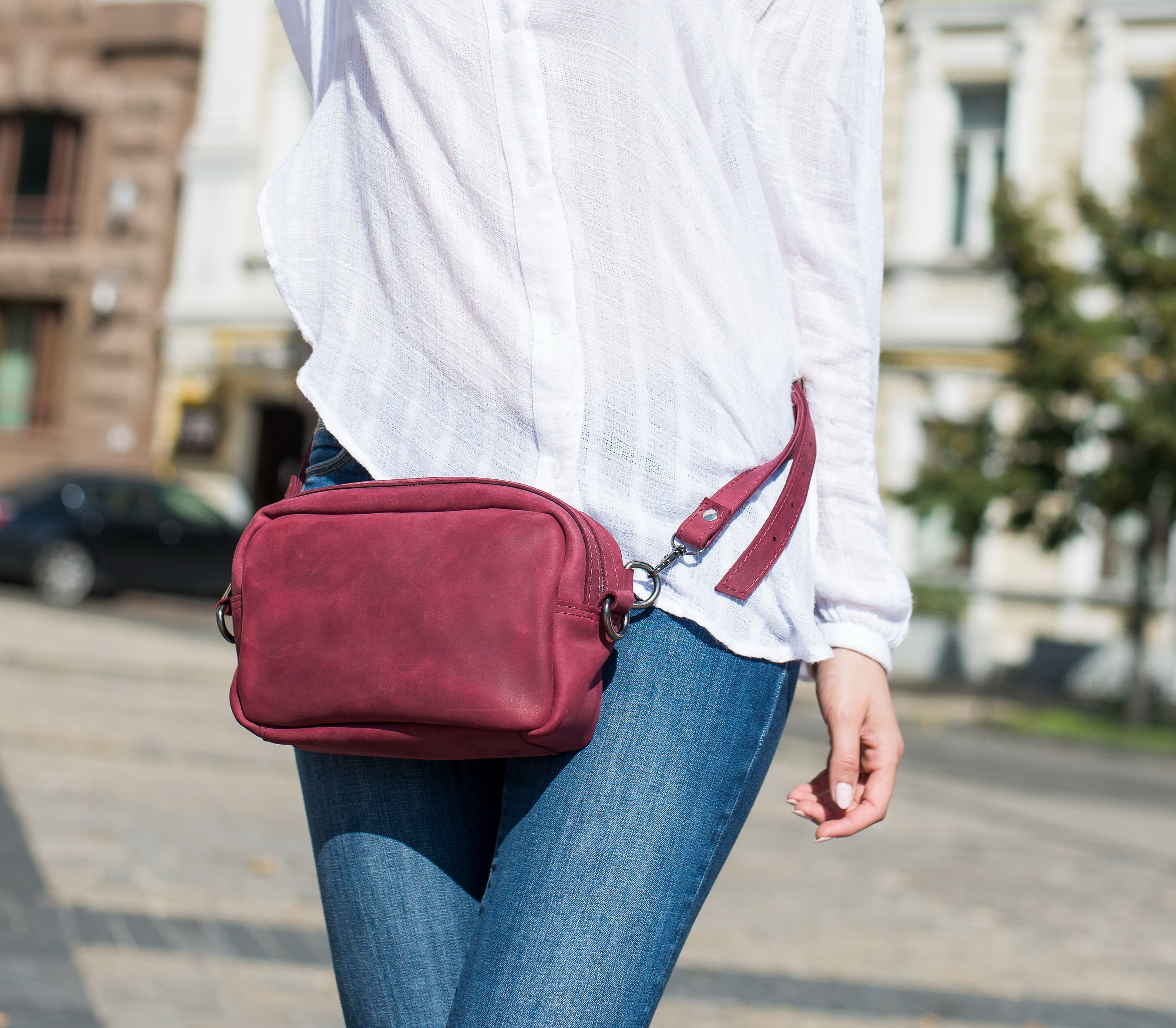 Fanny pack Waist bag Leather Purse Leather Bag fanny packs | Etsy