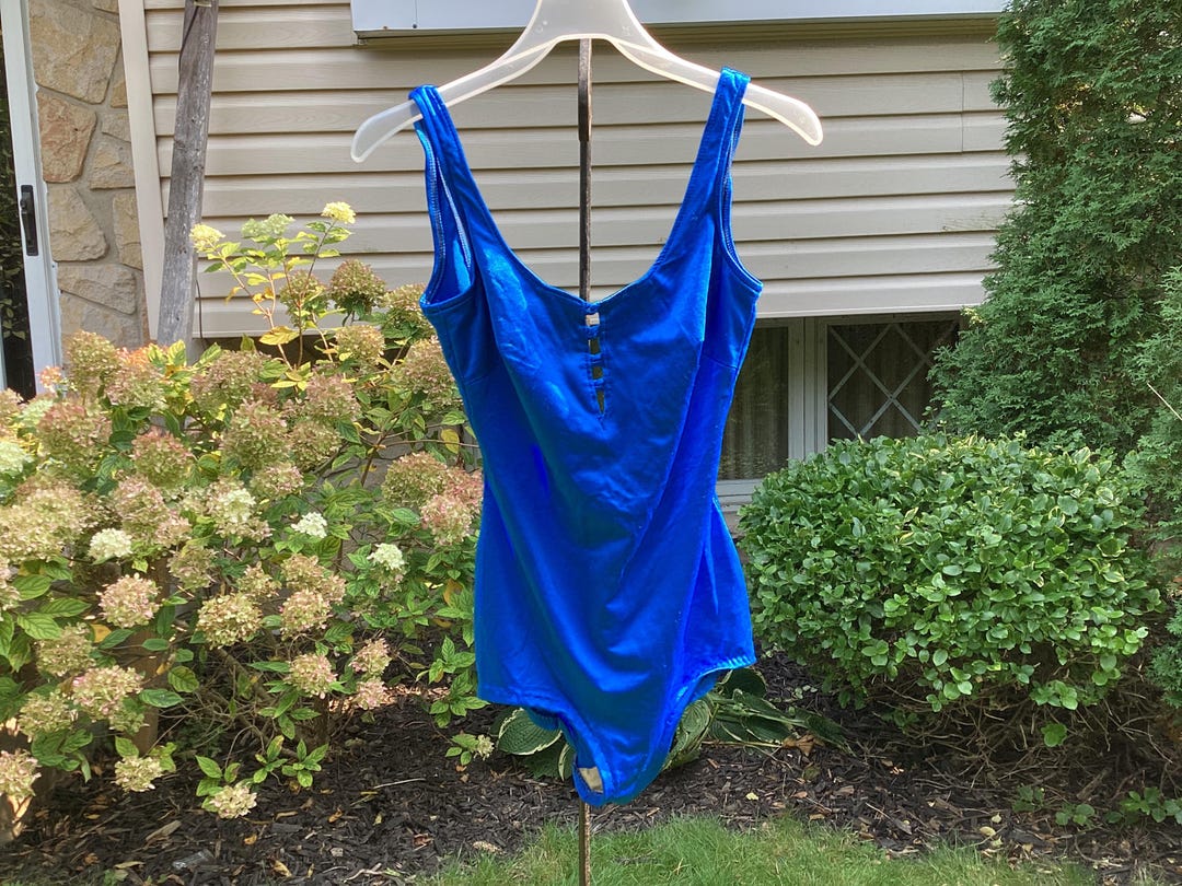 1970s Hollywood Cobalt Blue Swimsuit Size Small to Medium - Etsy