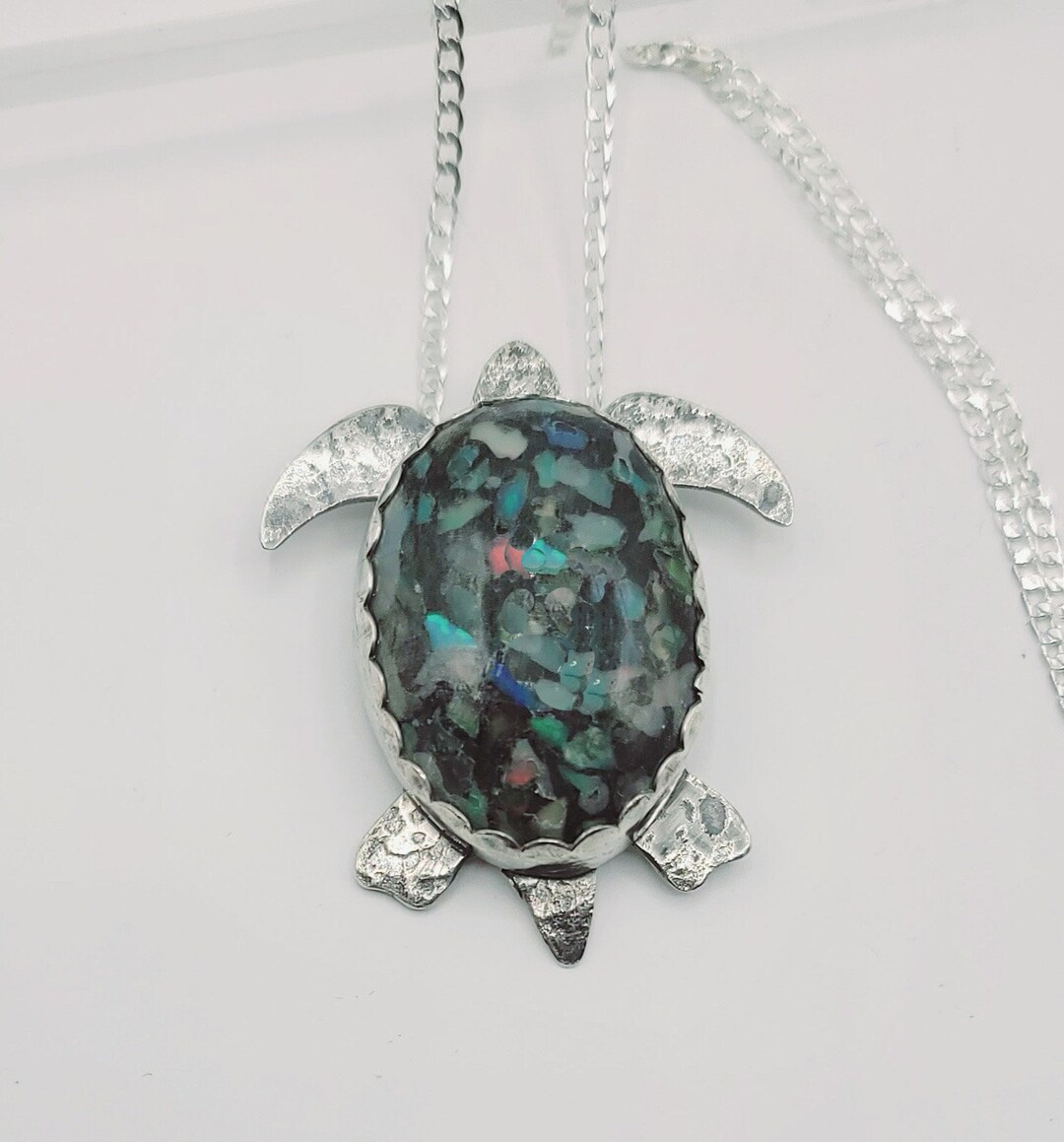 Opal Turtle Set in 925 Sterling Silver One of a Kind - Etsy