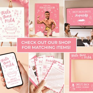 Girls Gone Mild Bachelorette Party Games Printable Pack Fun Bach Trip ...