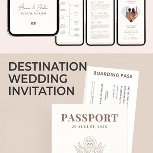 Destination Wedding Passport Printable Passport Wedding Digital ...