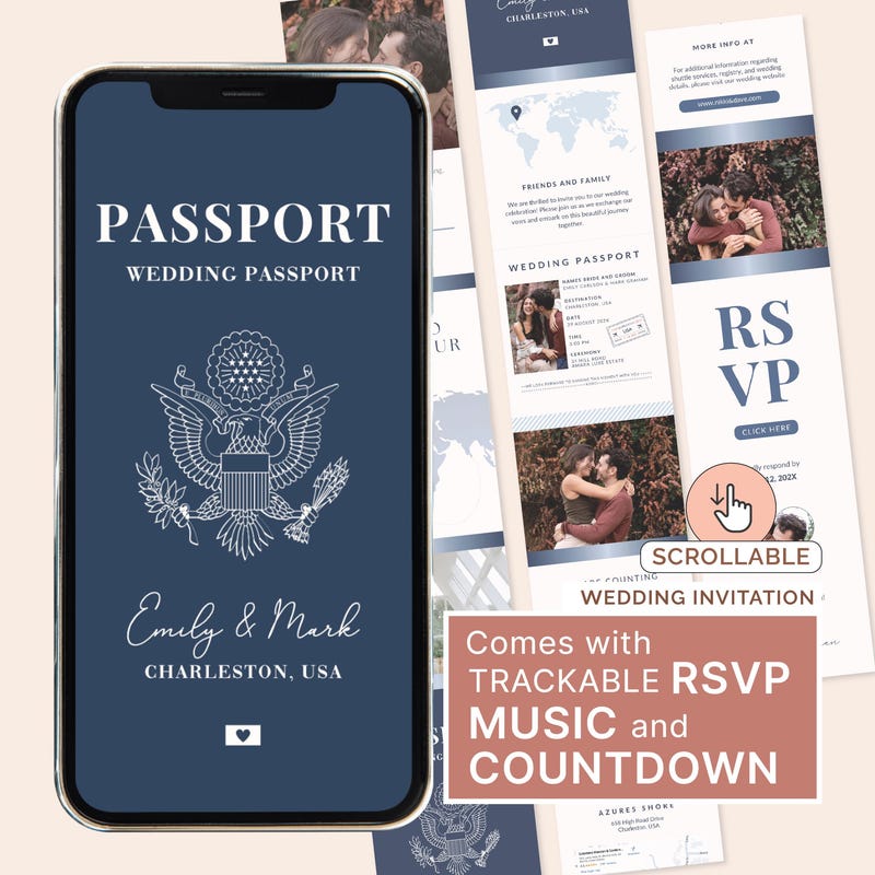 Wedding Invitation Entourage - Etsy