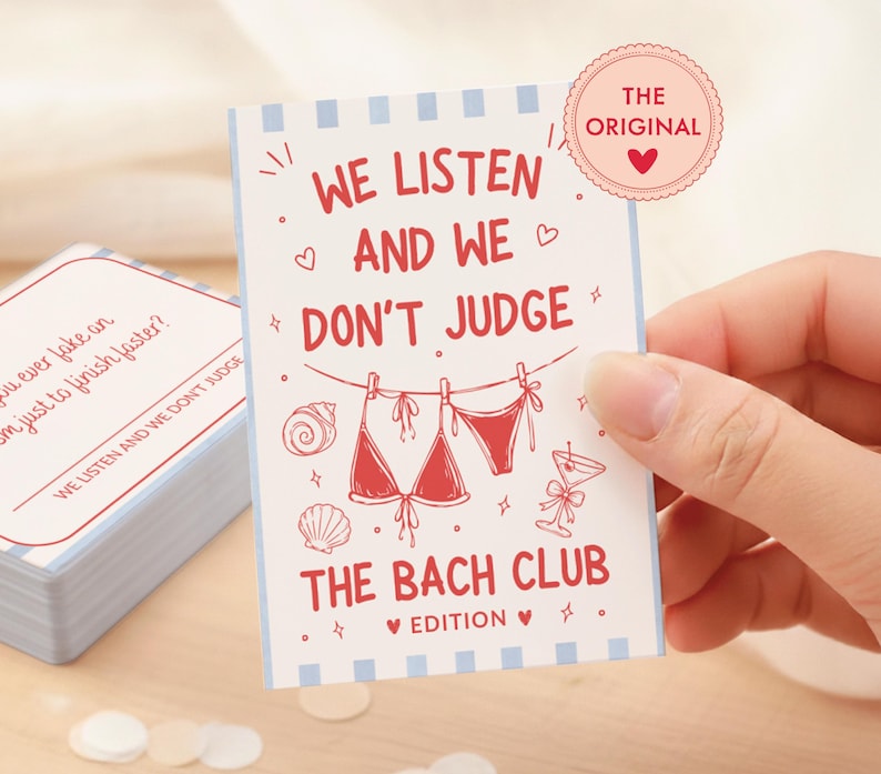 Bach Club Bachelorette Game Printable Bridal Shower Game Canva Template ...