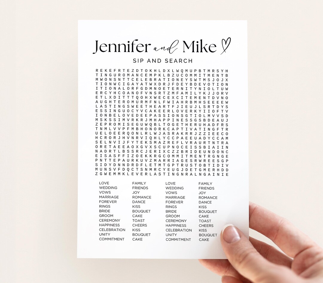 Vertical Word Search Puzzle Small Word Search Puzzle Printable Word ...