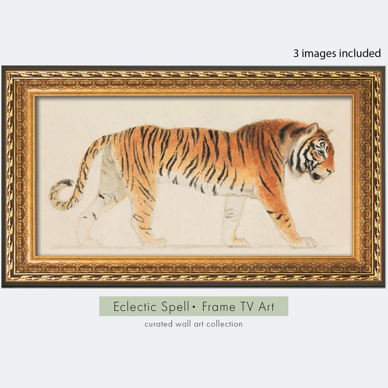 Framed Tiger Print - Etsy
