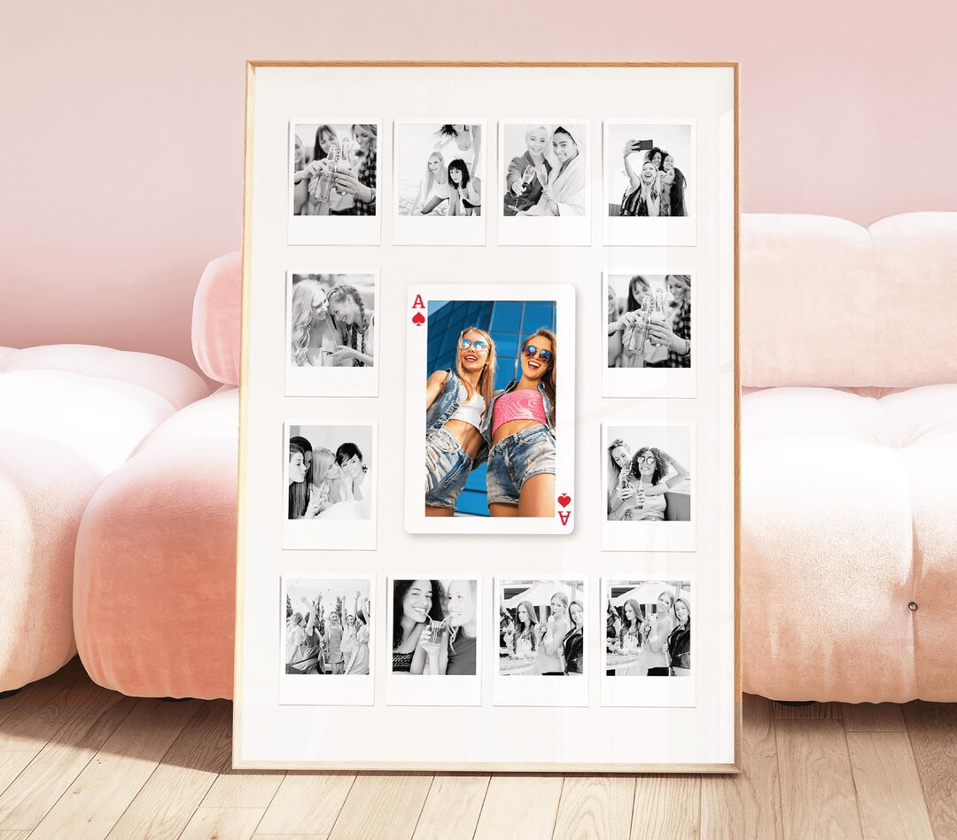 Custom Playing Card Print Roomate Dorm Room Decor Trendy Wall Art Best ...