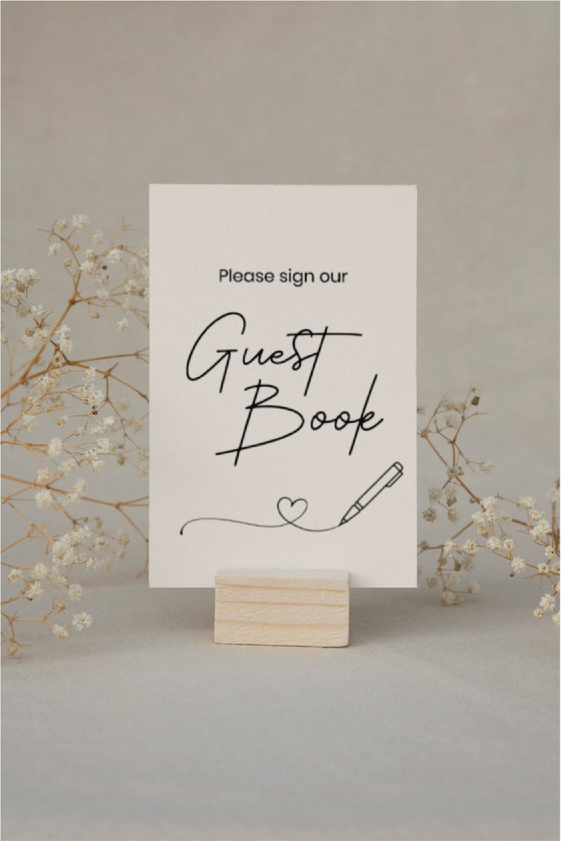 Wedding Guest Book Sign Table Wedding Decor Guest Book Table - Etsy