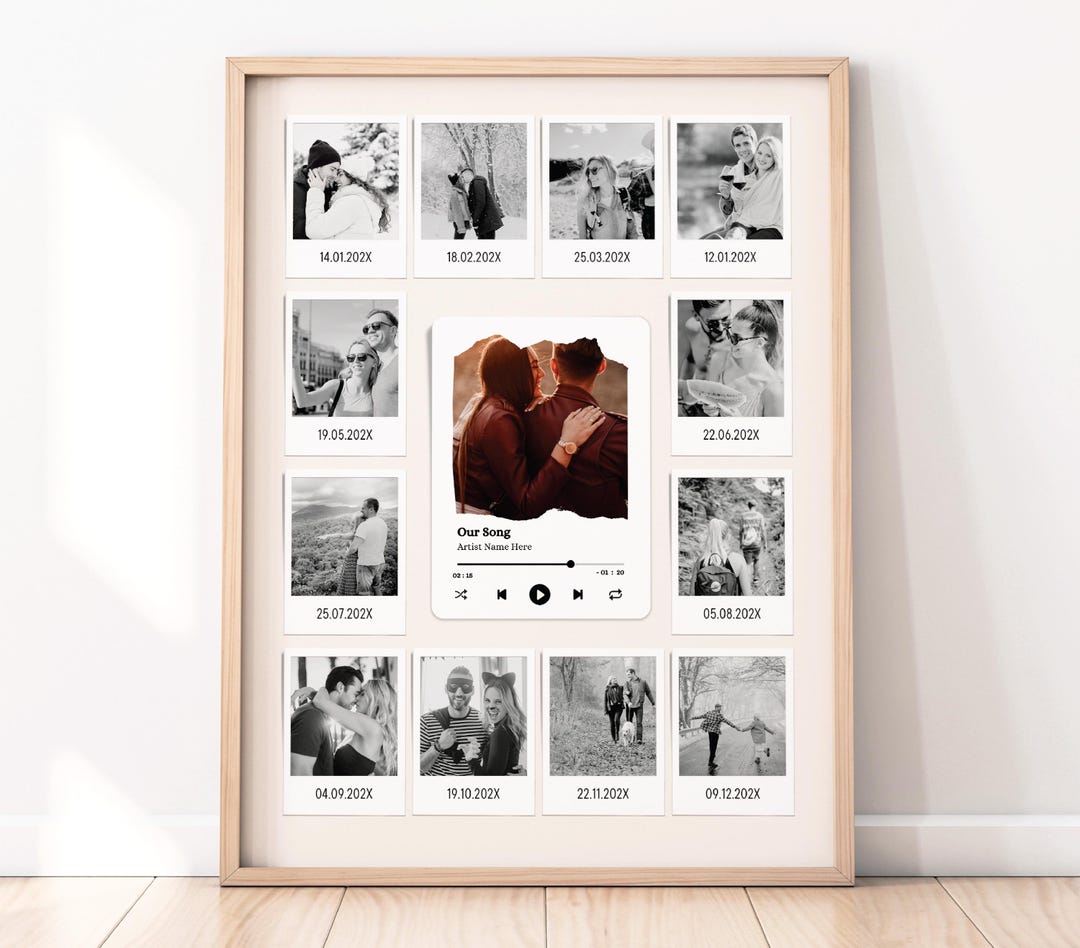 Custom 1 Yr Gift for Boyfriend Idea First Anniversary Gift for ...