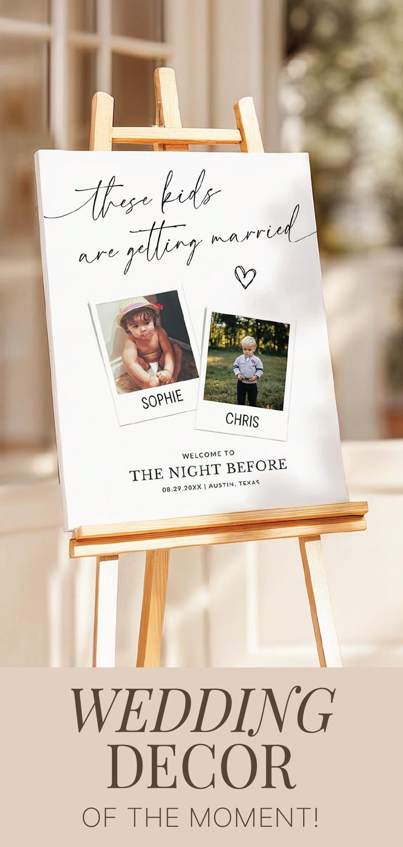 These Kids Are Getting Married Sign the Night Before Welcome Sign ...