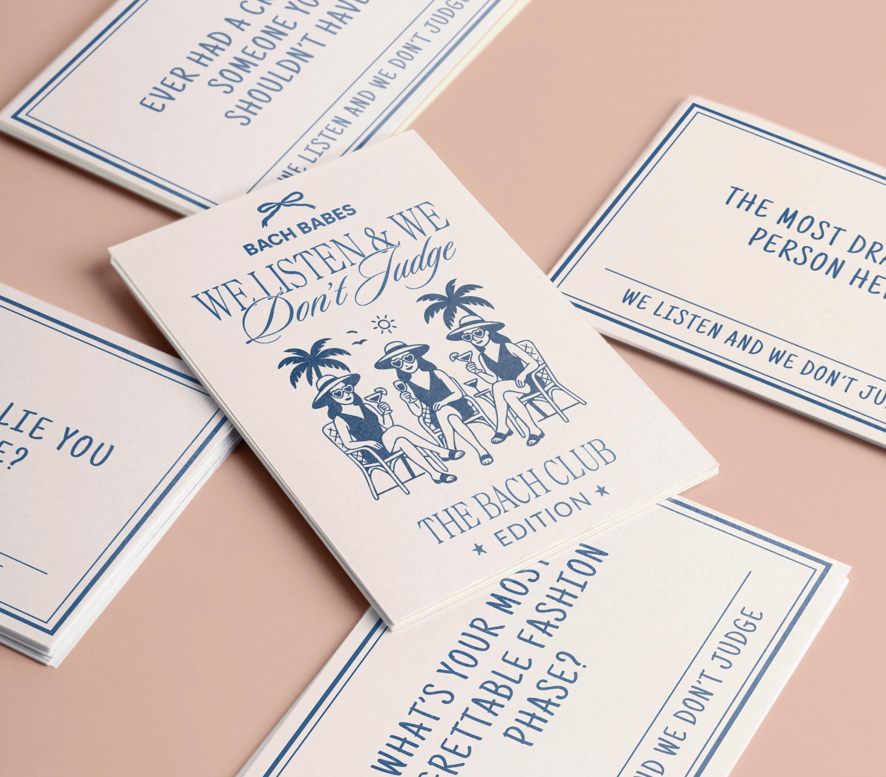 The Bach Club Game Idea Bachelorette Party Games Bach Club Fun Game ...
