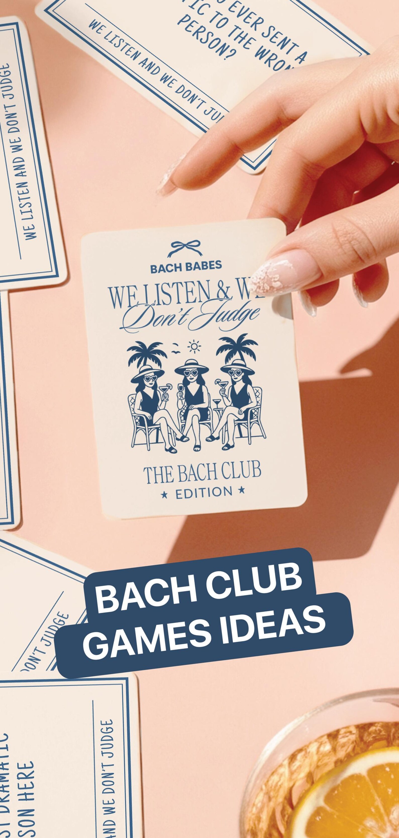 The Bach Club Game Idea Bachelorette Party Games Bach Club Fun Game ...