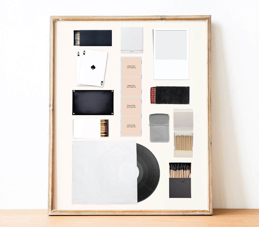 BLANK Matches Collage Template Custom Matches Wall Art Editable ...