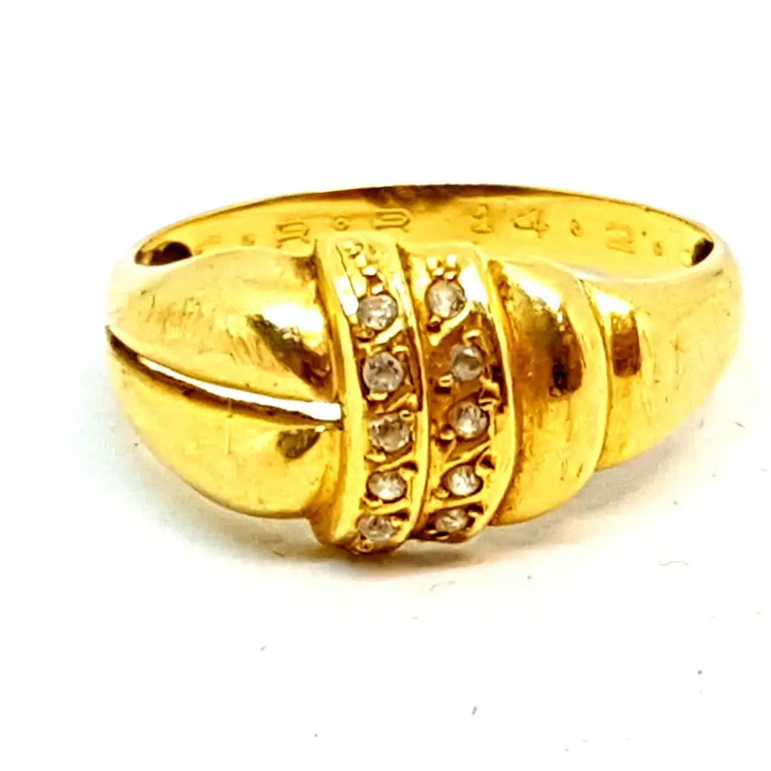 Vintage Gold Ring. 18 Kt Gold Ring. Circa 1950. Size 9 3/4 Usa..antique ...