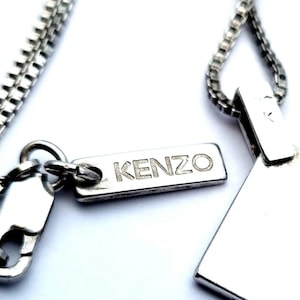 Kenzo Paris Sterling Silver Lariat Necklace, Silver Pendant, Kenzo ...