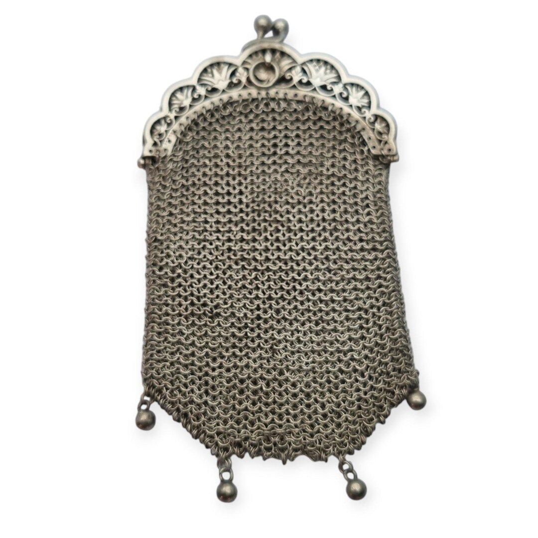 Art Deco Silver Mesh Purse, French Accessories From the 1920s for Women ...