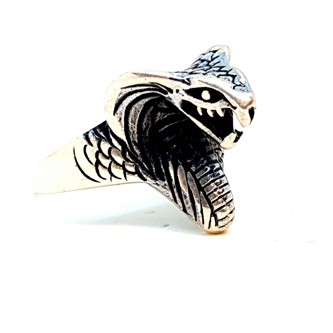 Cobra Ring Snake Ring Sterling Silver Serpent Jewel for - Etsy