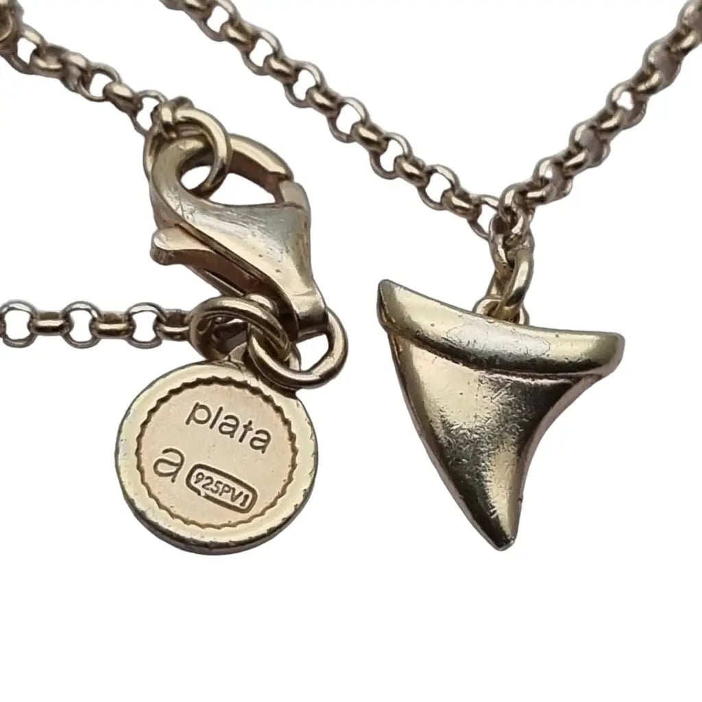 Silver-gilt Chain Necklace and Fang Pendant Also in Silver-gilt From ...