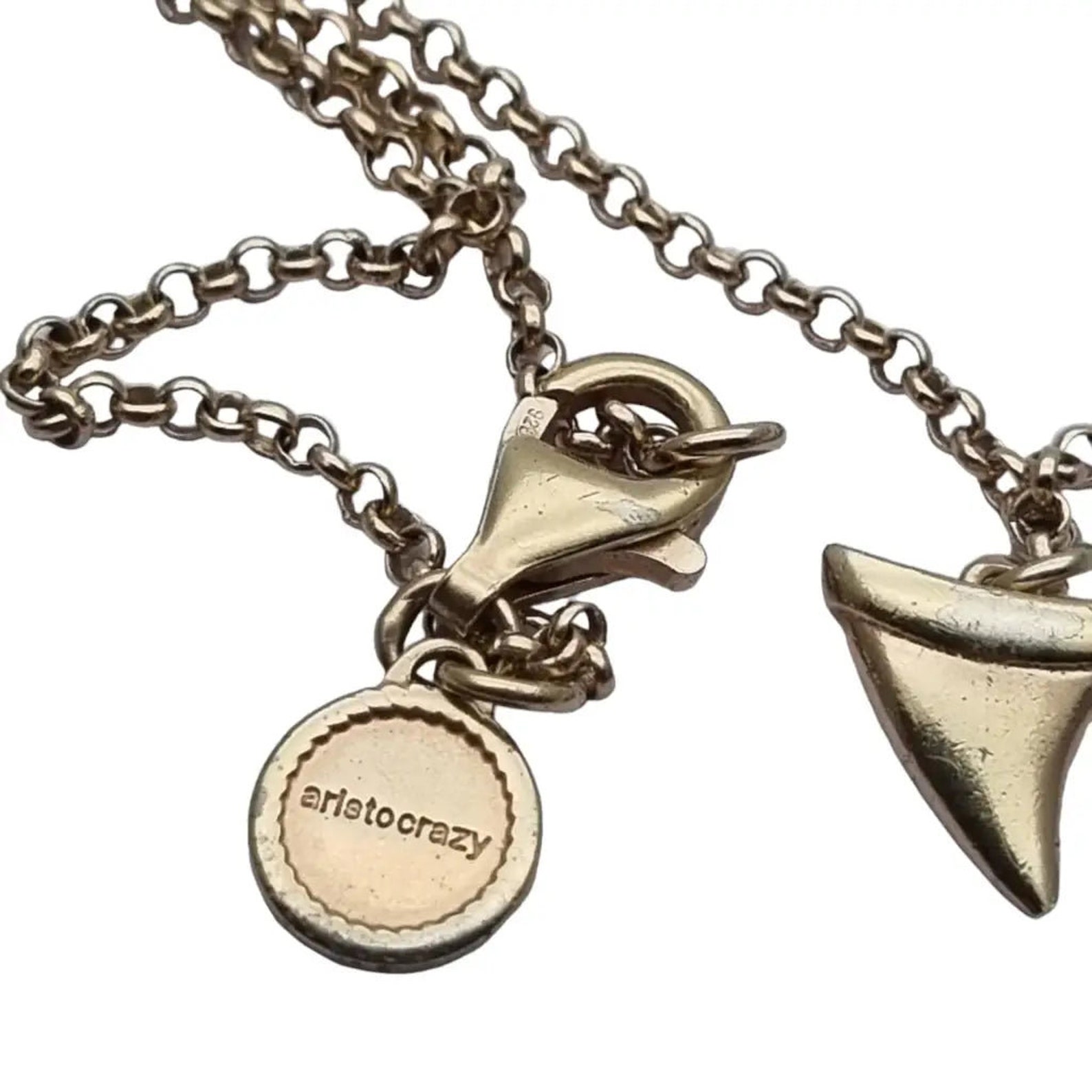 Silver-gilt Chain Necklace and Fang Pendant Also in Silver-gilt From ...