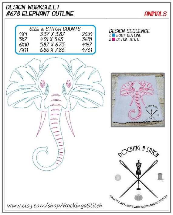 Elephant Body Outline