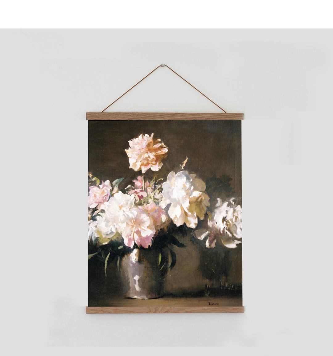 Peony Wall Art, Pink Peonies Flowers, Pink Flower Painting, Pink Flower ...