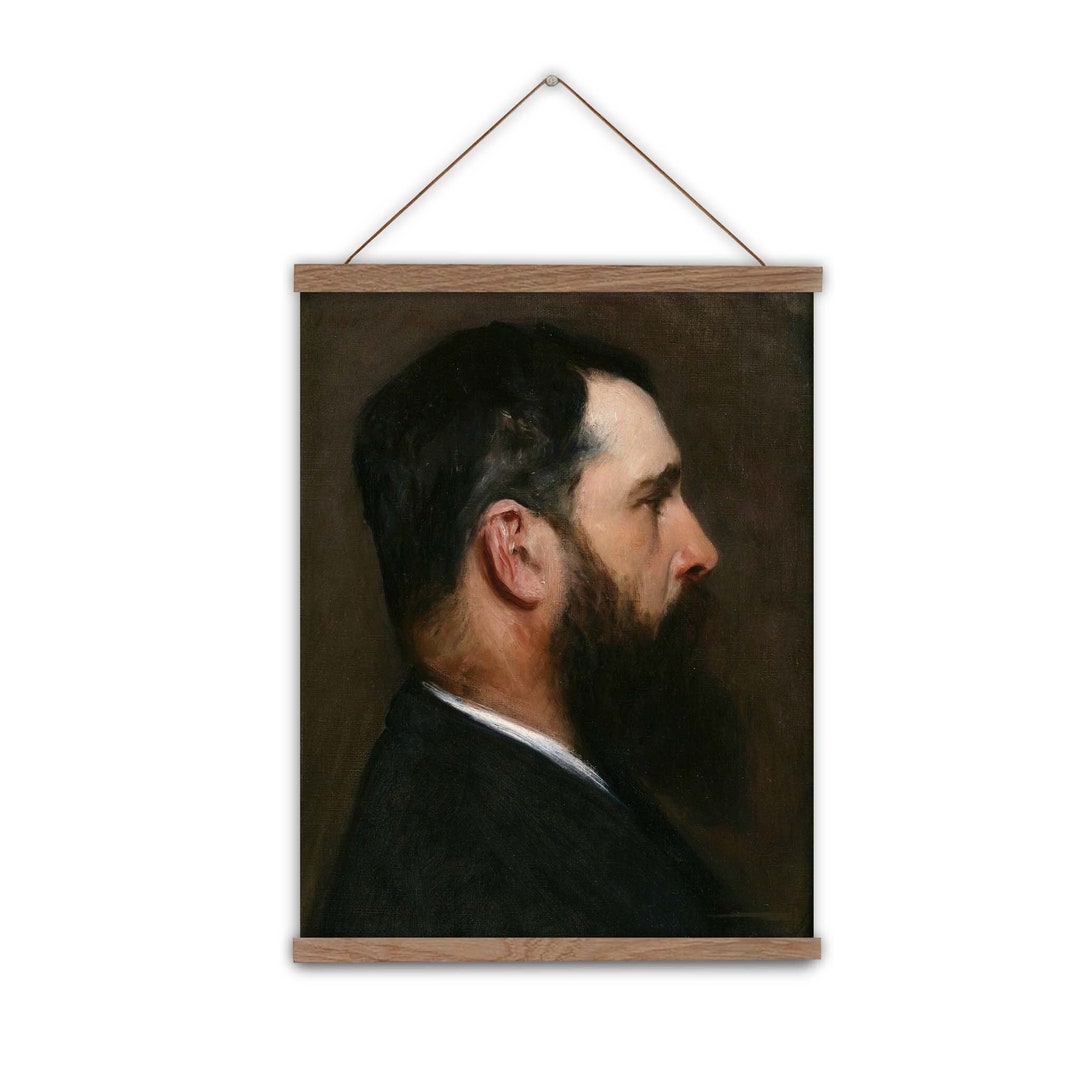 Vintage Portrait Print, Antique Portrait, Portrait of Monet, Vintage ...