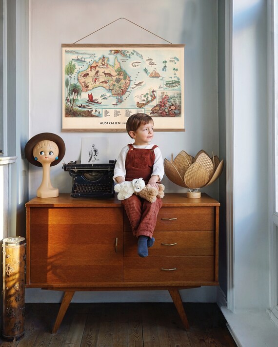 Vintage Map for Kids Illustrated Map for Kids Travel Theme - Etsy Canada