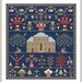 Antique 1817 Brick House Regency Scottish Sampler Reproduction Cross Stitch Counted Chart PDF ...