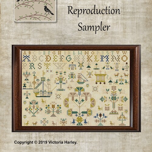 Antique 1818 Dutch Sampler Reproduction Cross Stitch Counted - Etsy