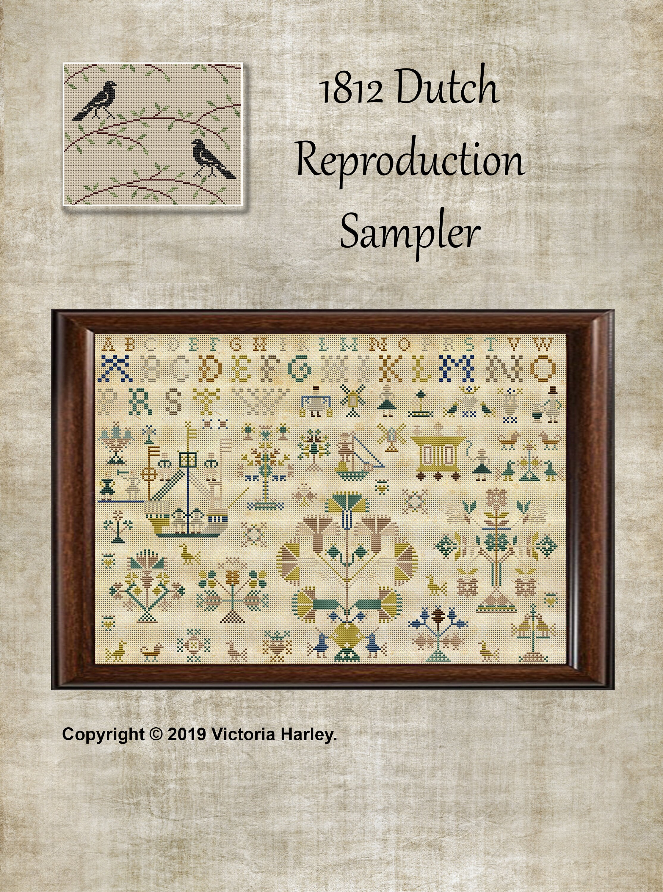 Antique 1812 Dutch Sampler Reproduction Cross Stitch Counted | Etsy