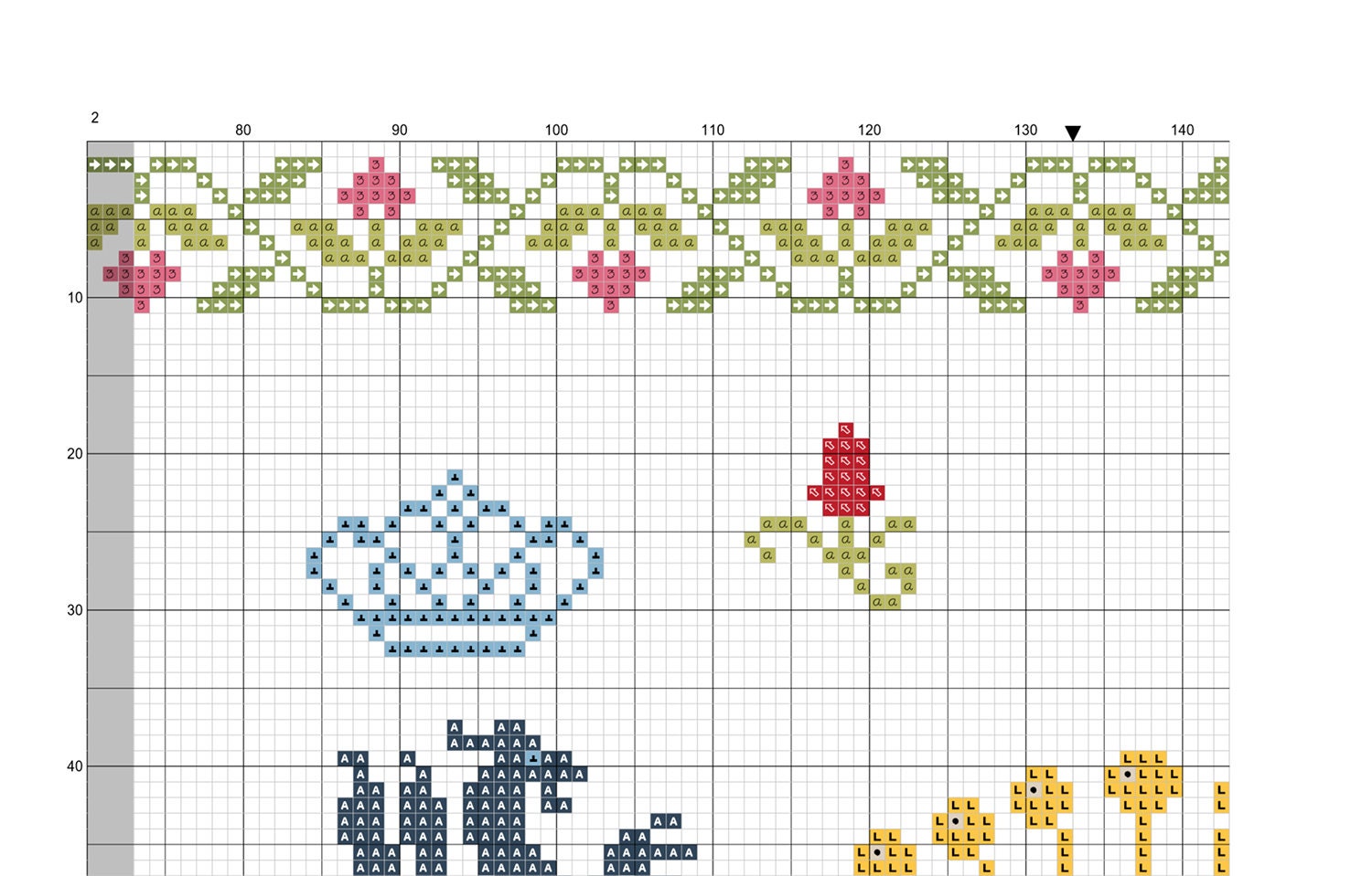 Cross Stitch Sampler Antique French Reproduction Style Bourges - Etsy