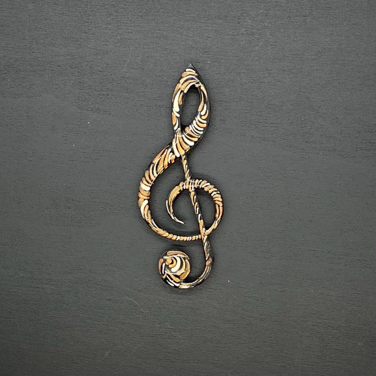 Hand-painted Music Note Magnet, Unique Magnet, Unique Gift, Birthday ...