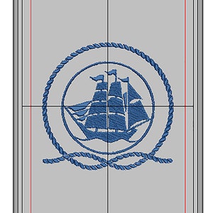 Nautical Boat Embroidery Design, Motto Machine Embroidery, 3 Sizes - Etsy