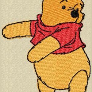 Pooh Embroidery Design, Pooh Bear Machine Embroidery, Winnie. 3 Colour ...