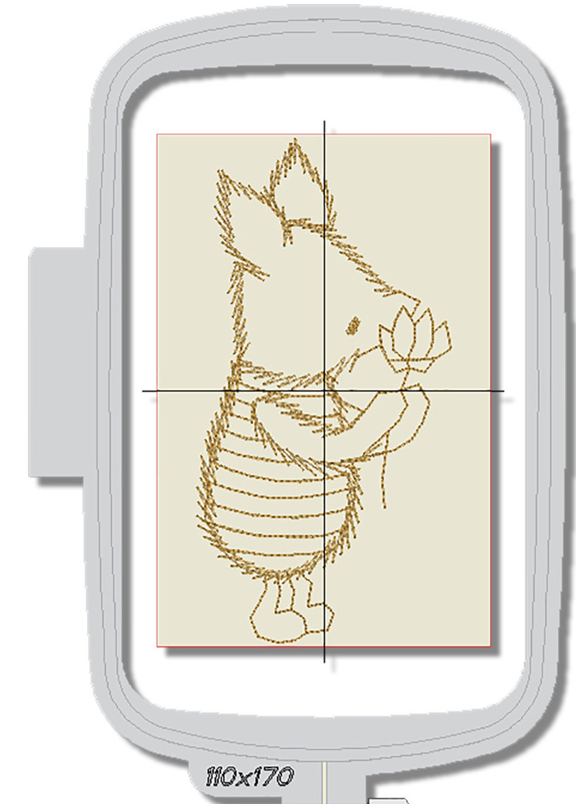 Piglet Outline. Embroidery Design Machine Embroidery Winnie - Etsy