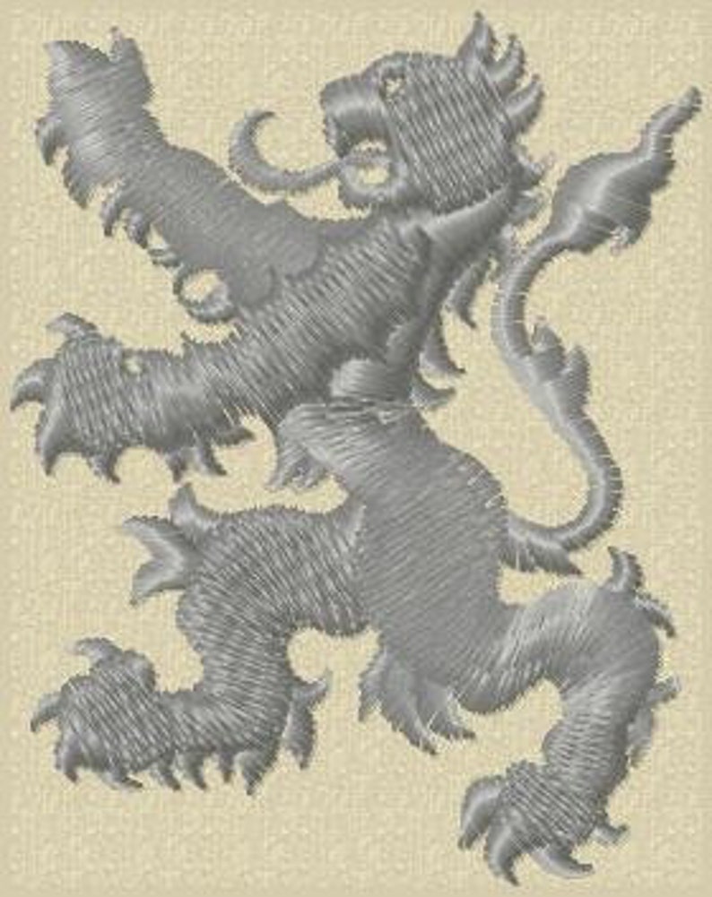 Griffin Emblem Embroidery Design, Motto Machine Embroidery, Low Stitch ...