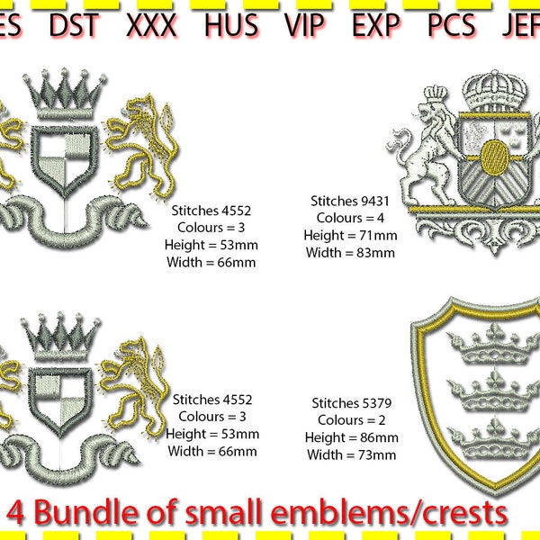 Family Crest Embroidery Design - Etsy