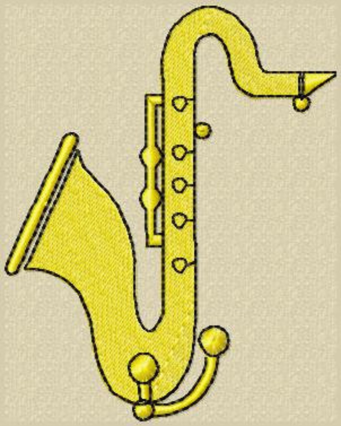 Sax Embroidery Design Motto Machine Embroidery 2 Sizes. Low - Etsy