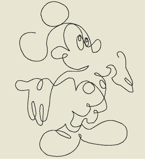 Mickey Embroidery Design Mickey Mouse Machine Embroidery - Etsy