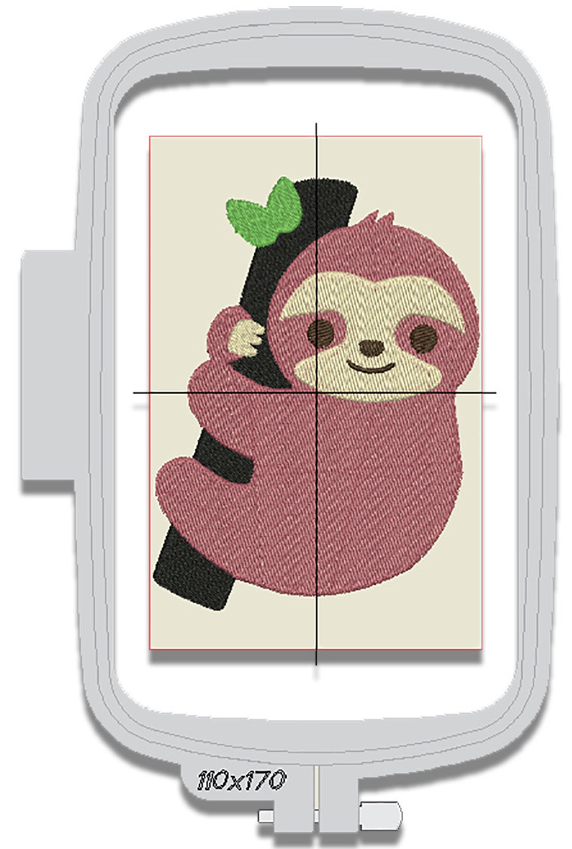 Sloth Embroidery Design, Machine Embroidery, 5 Colour. 2 Sizes - Etsy