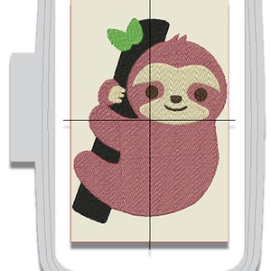 Sloth Embroidery Design, Machine Embroidery, 5 Colour. 2 Sizes - Etsy